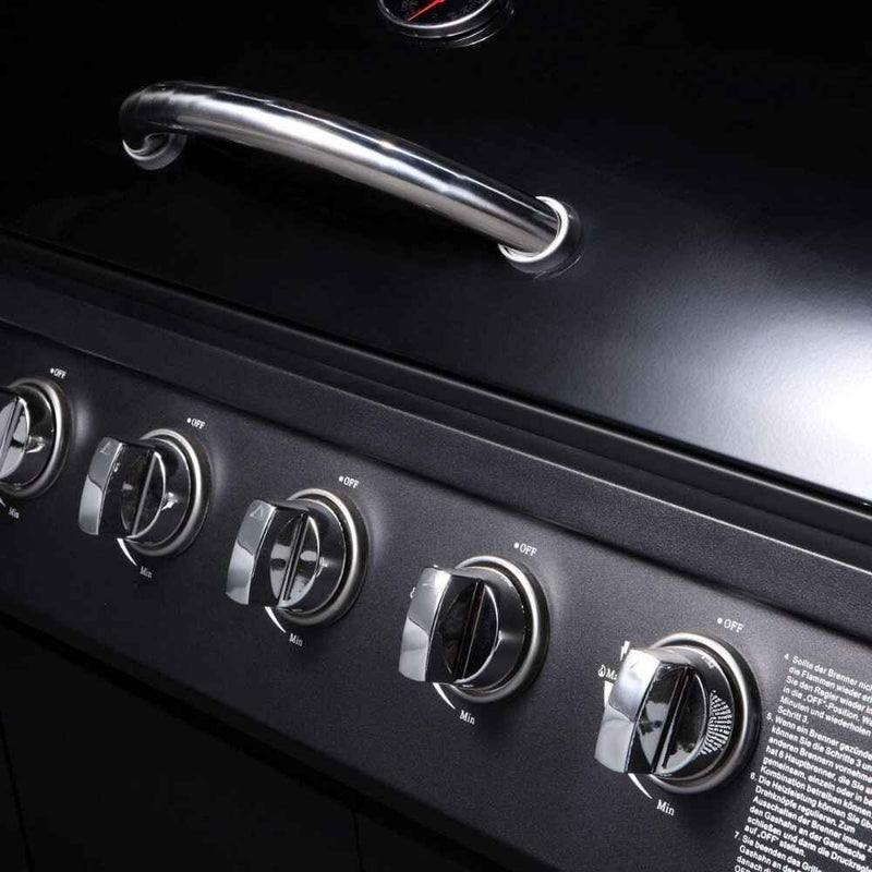 CosmoGrill Original 4+1 Gas BBQ | Gas BBQ with Side Burner