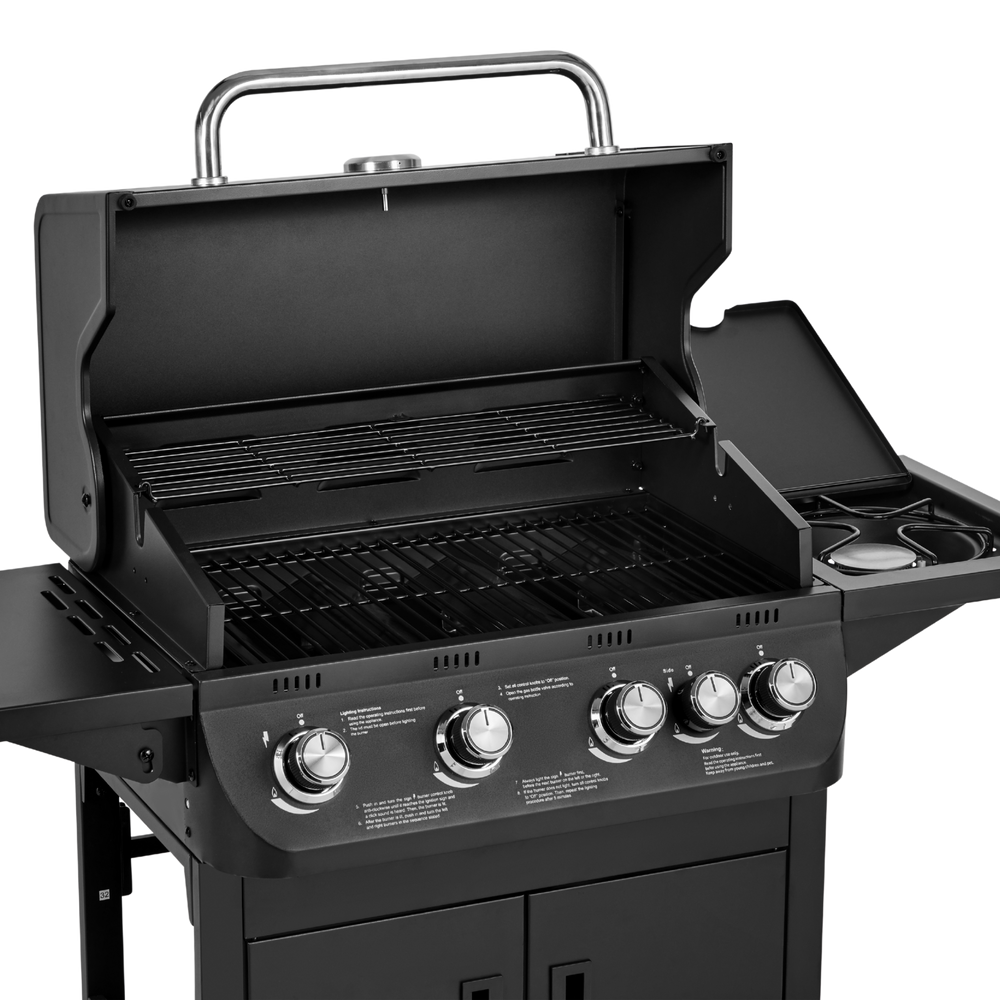 CosmoGrill Emberr 4+1 Gas BBQ | 4 Burner Modern Grill with Side Burner